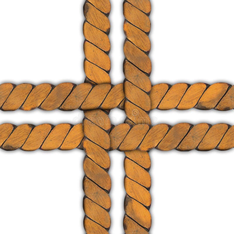 Seamless Isolated Photo of Copper Metal Braided Mesh on White ...