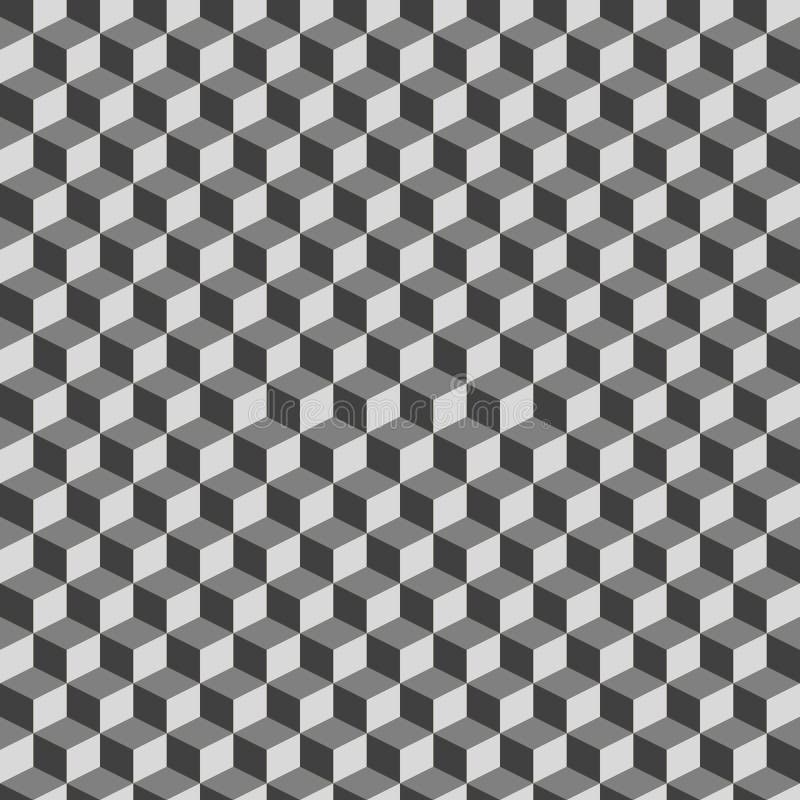 Seamless Isometric 3D Cube Pattern Stock Image - Illustration of ...
