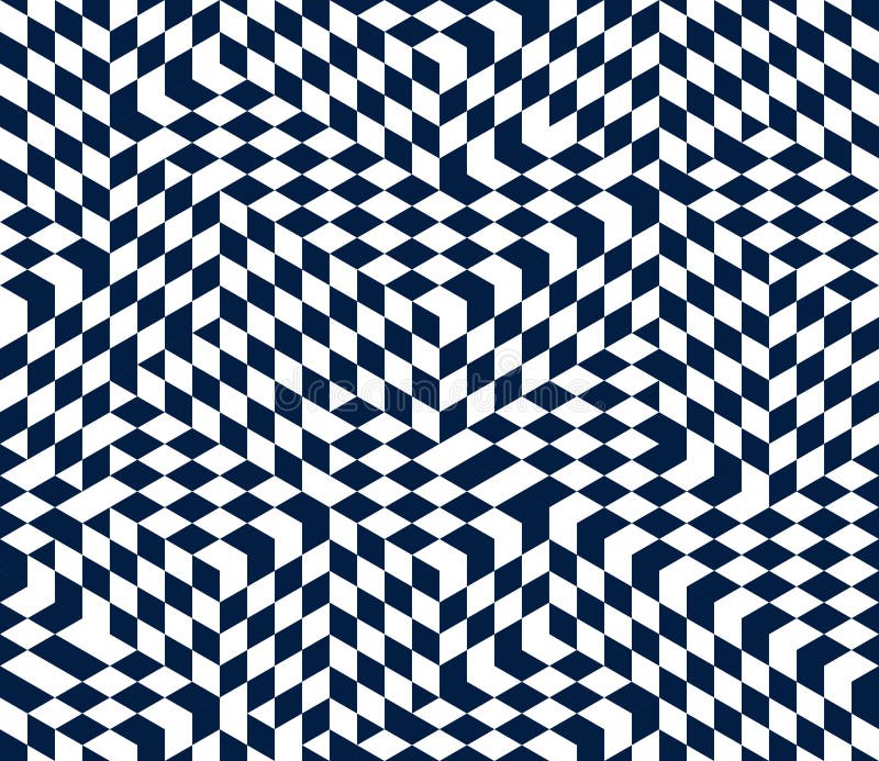 Seamless Isometric Rhombus and Triangles Geometric Pattern, 3D Cubes ...