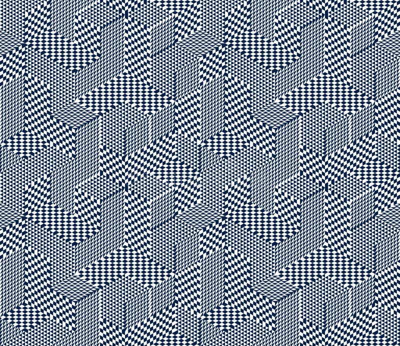 Seamless Isometric Rhombus and Triangles Geometric Pattern, 3D Cubes ...