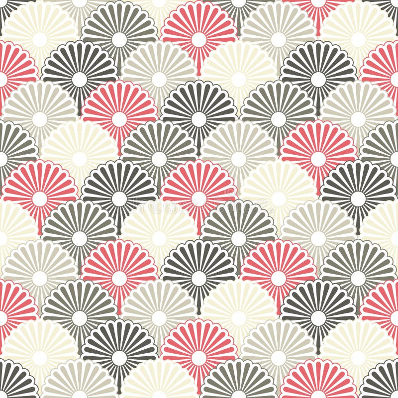 Seamless Japanese Background Stock Vector - Illustration of background ...