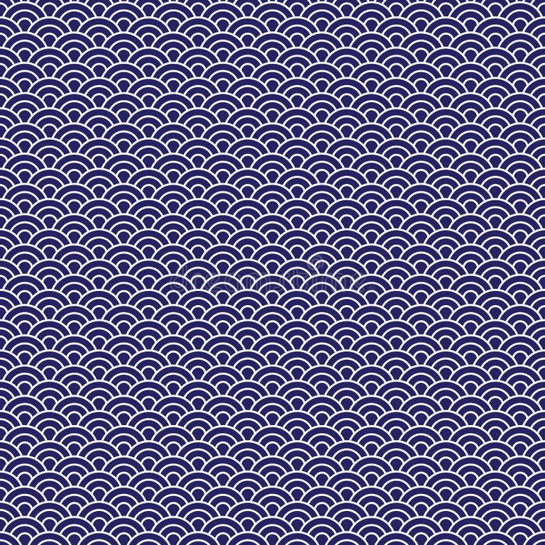 Seamless Japanese Decorative Pattern Background Stock Illustration ...