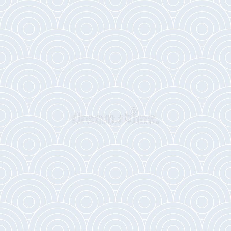 Seamless Japanese Wave Pattern. Repeating Ocean Water Curve Chinese ...