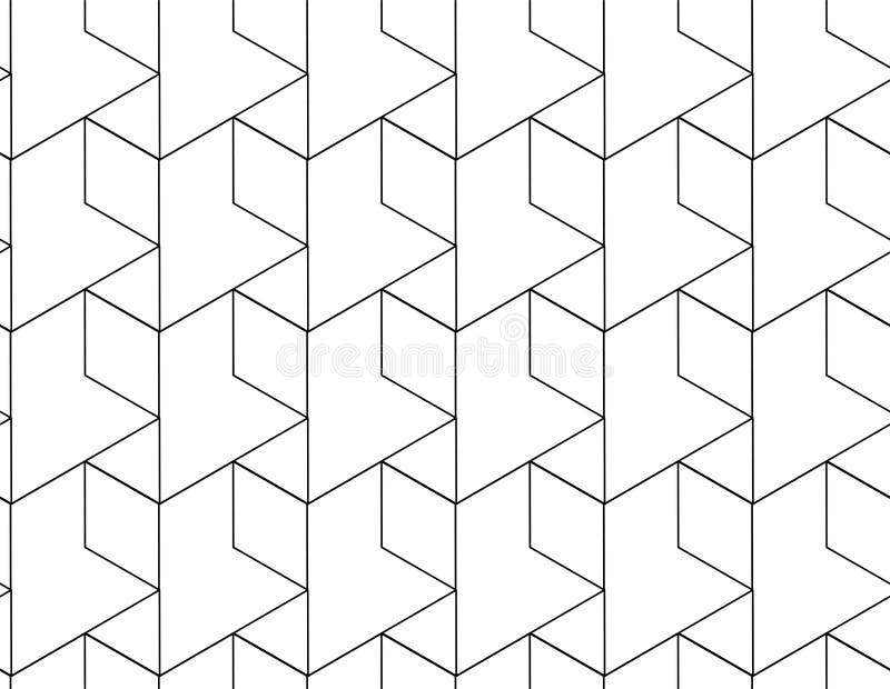 Seamless Japanese Pattern of Shapes Representing Windmills Stock Vector ...