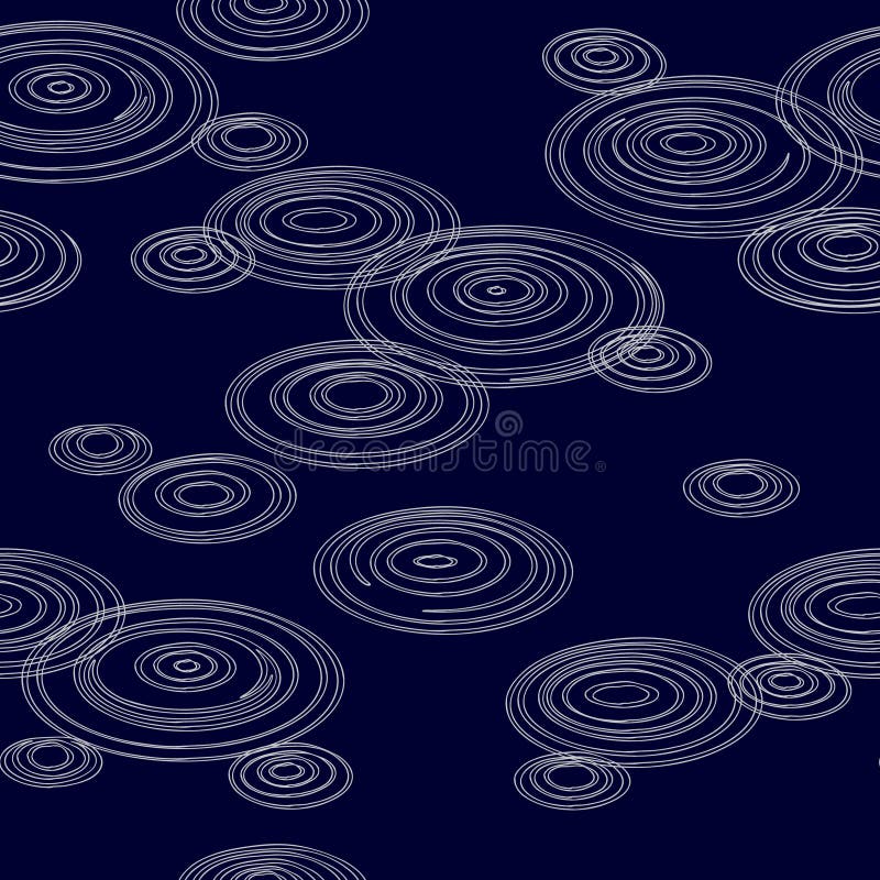 Seamless Japanese Water Rings Pattern Stock Vector - Illustration of ...