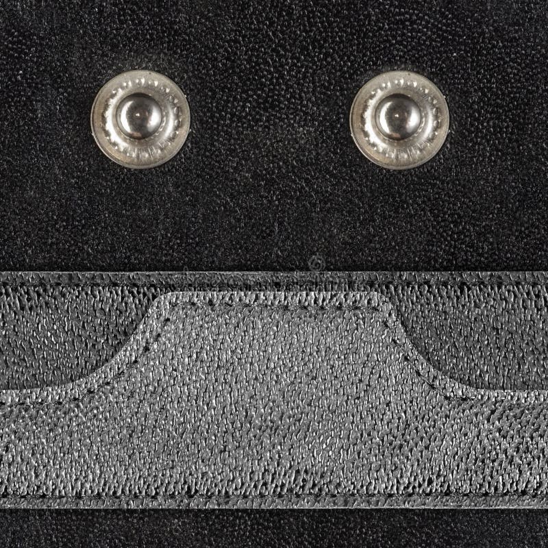 Seamless 4k Photo Texture of Black Leather Patched with Leather Ornate ...