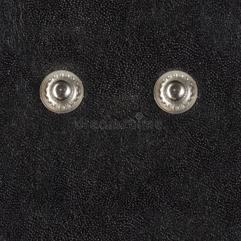 Seamless 4k Photo Texture of Black Leather with Steel Button Rivets ...