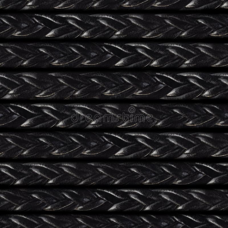 Seamless 4k Photo Texture of Black Weave Leather Rope Belt Pattern Mesh ...