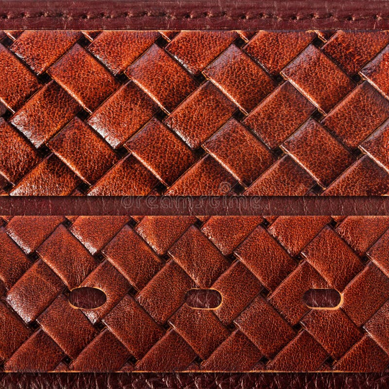 Seamless 4k Photo Texture of Brown Braided Leather Belts on Leather ...