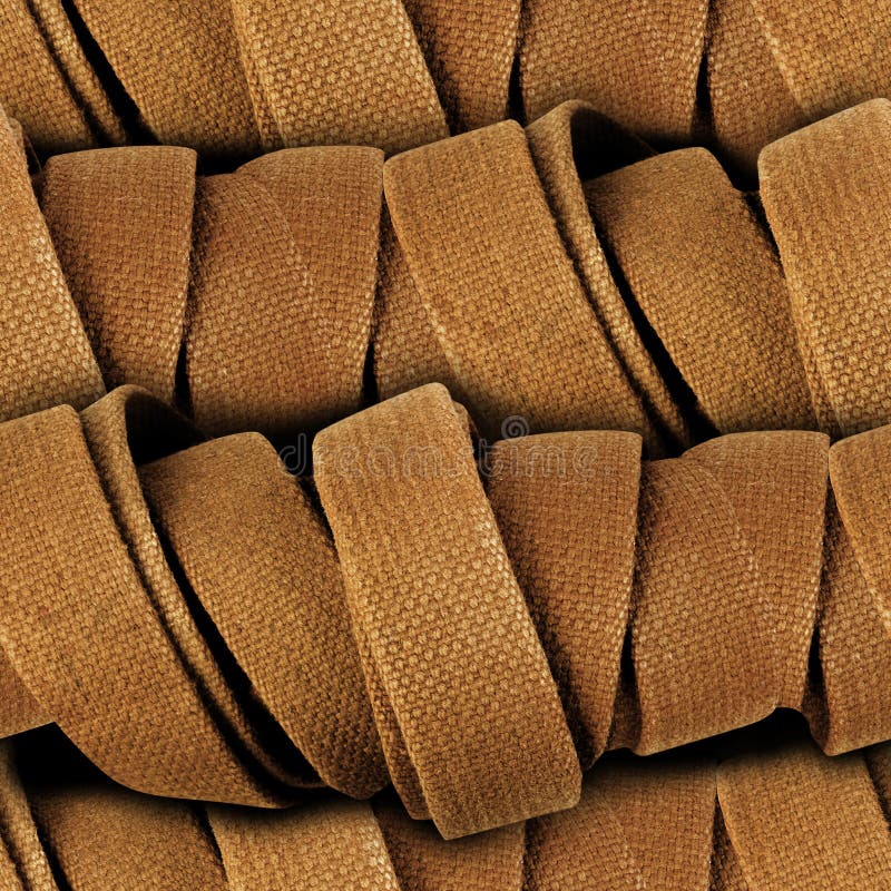 Seamless 4k Photo Texture of Brown Colored Weave Cloth Straps Pattern ...