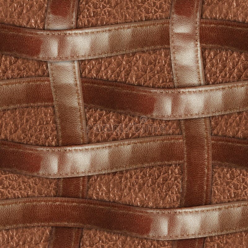 Seamless 4k Photo Texture of Brown Leather Surface with Weave Mesh ...