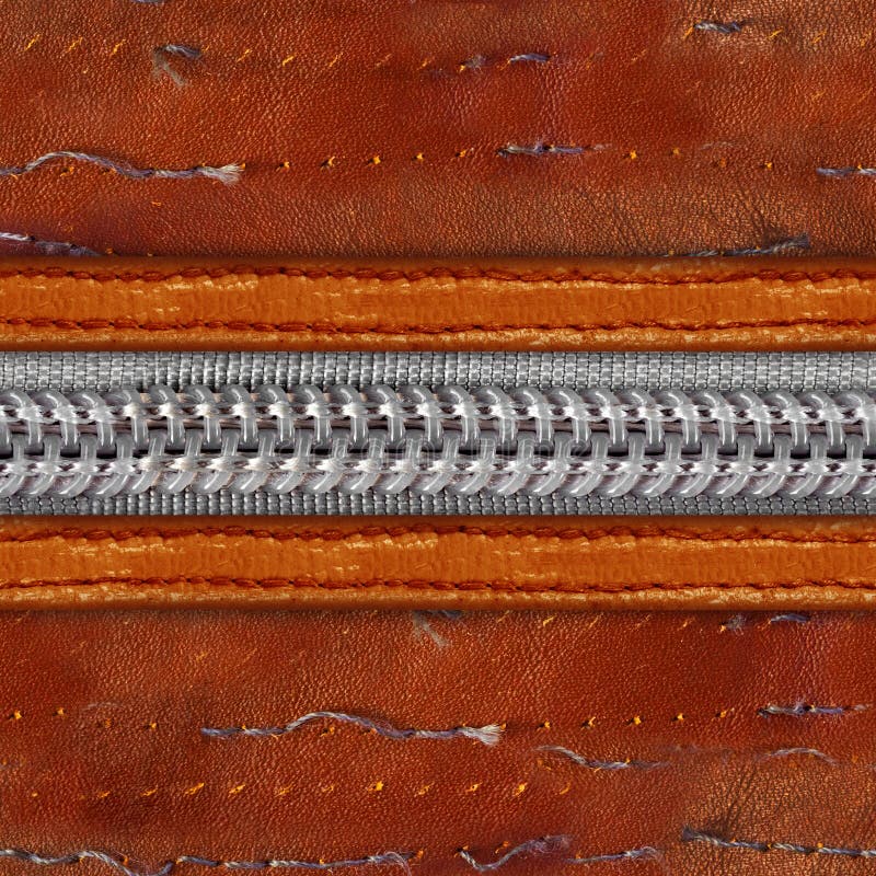 Seamless 4k Photo Texture of Brown Leather with Zipper and Torn ...