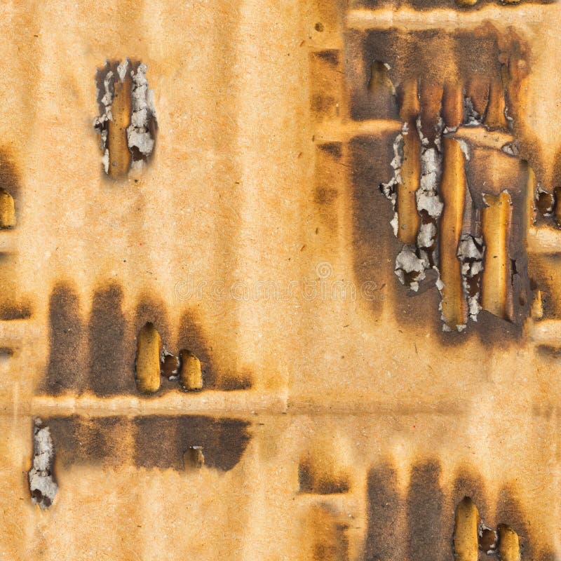 Seamless 4k Photo Texture of Burned and Worn Cardboard Paper Stock ...