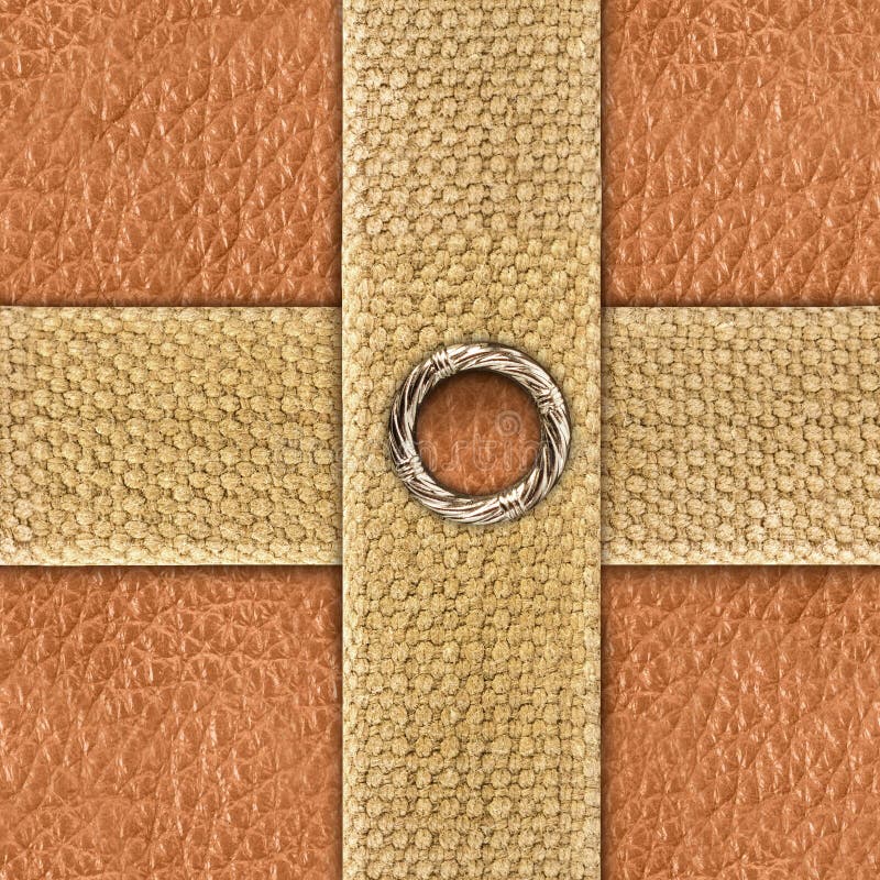 Seamless 4k Photo Texture of Light Brown Leather with Cloth Strap Stock ...