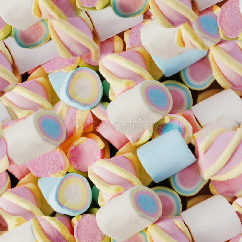 Seamless 4k Photo Texture of Marshmallow Pile Stock Photo - Image of ...