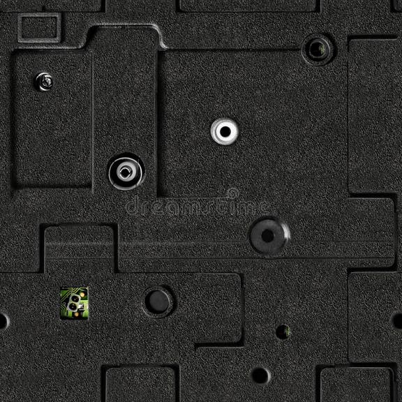 Seamless 4k Photo Texture Material of Black Plastic Tech Panel Surface ...