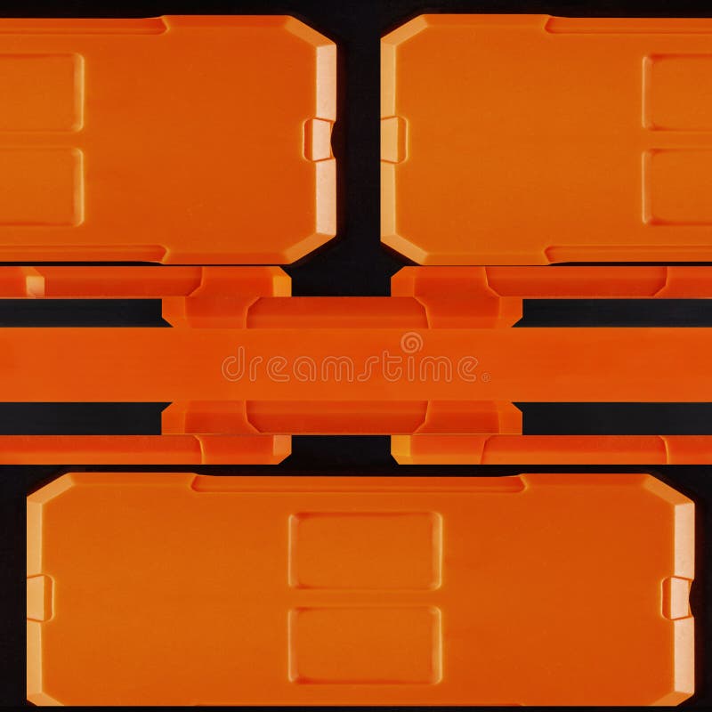 Seamless 4k Photo Texture Material of Orange and Black Plastic Tech ...