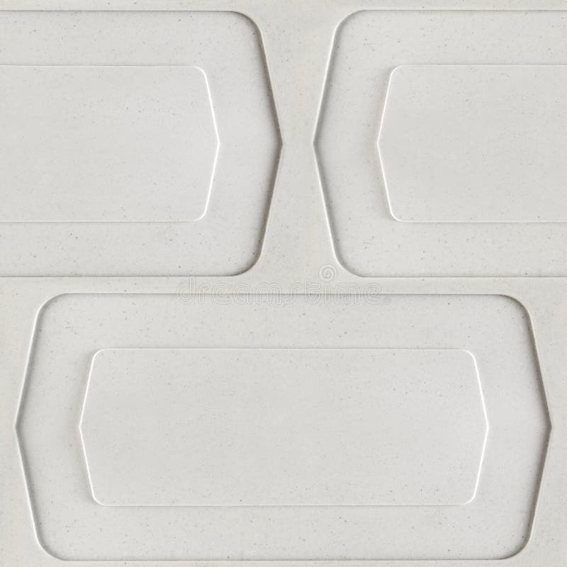 Seamless 4k Photo Texture Material of White Plastic Ornate Panel Tile ...