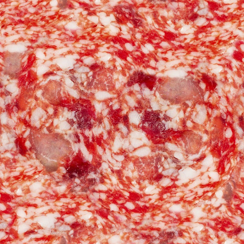 Seamless 4k Photo Texture of Salami Sausage Stock Image - Image of beef ...