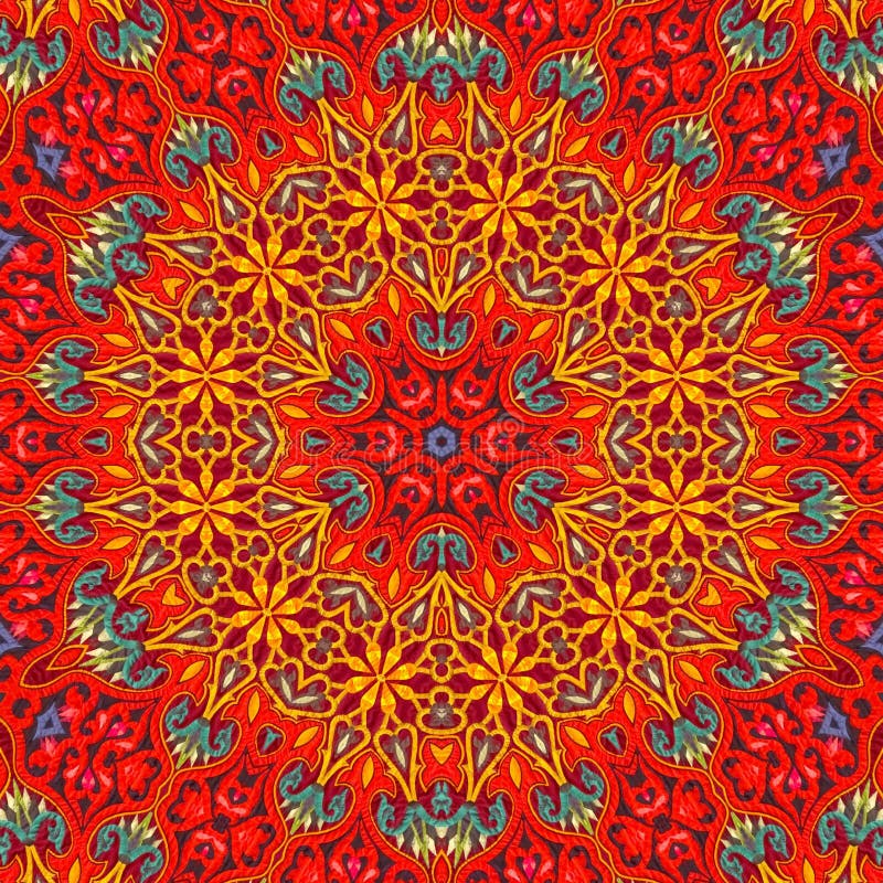 Seamless Khayameya Pattern Design 022 Stock Image - Image of tent ...