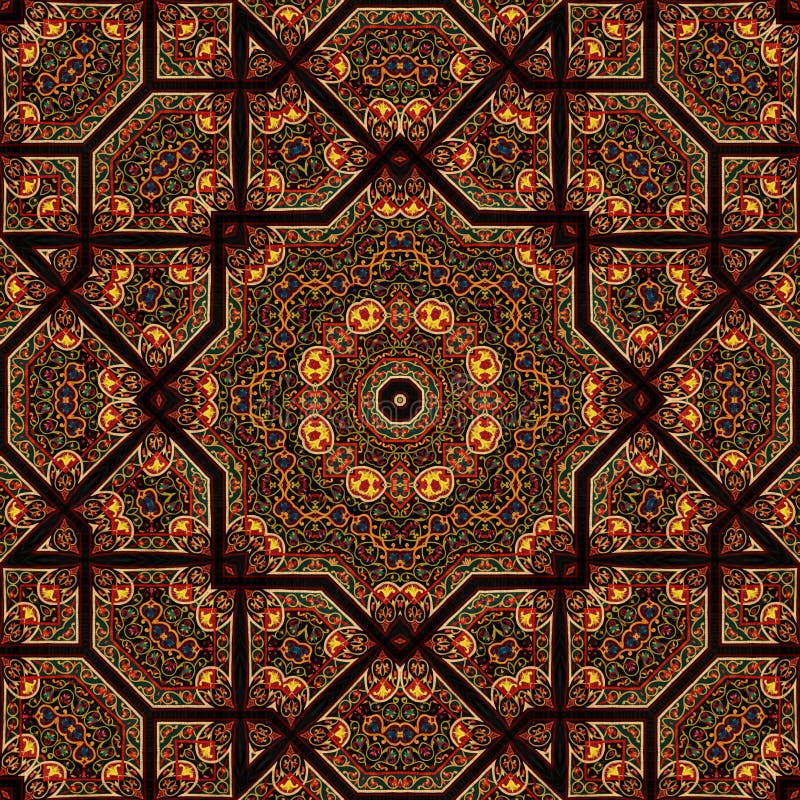 Seamless Khayameya Pattern Design 031 Stock Illustration - Illustration ...