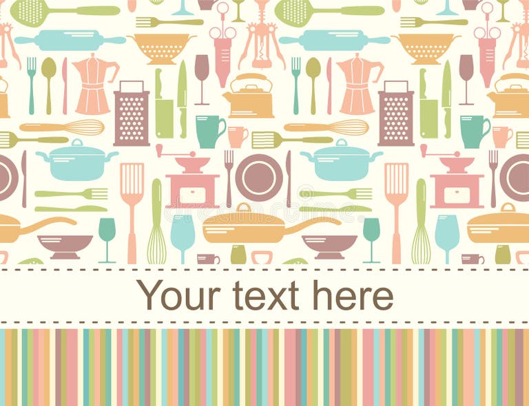 Kitchen Tools Wallpaper Stock Illustrations – 1,158 Kitchen Tools ...