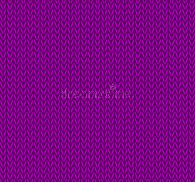 Seamless Knitted Background in Purple Stock Vector - Illustration of ...