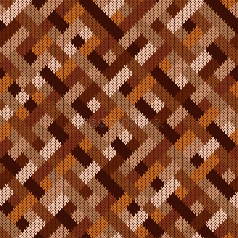 Seamless Knitted Braided Pattern Stock Vector - Illustration of autumn ...