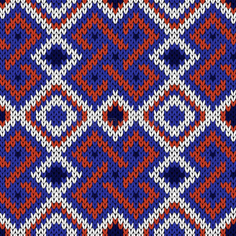 Seamless Knitted Multicolor Pattern Stock Vector - Illustration of ...