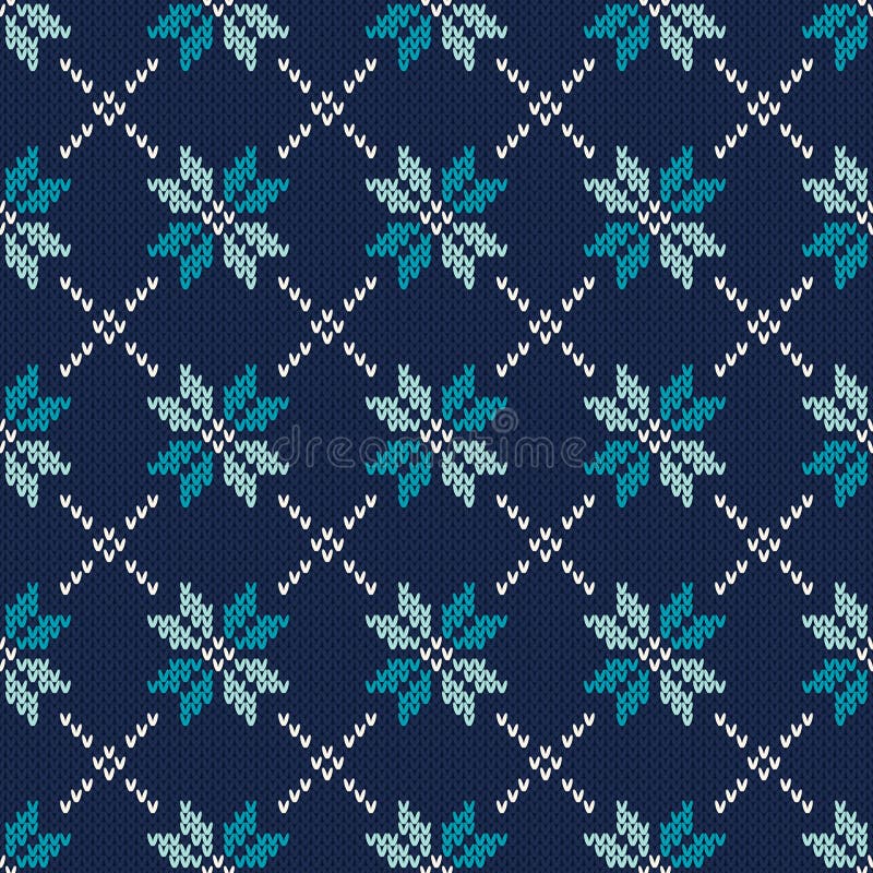 Seamless Fair Isle Knitted Pattern. Festive and Fashionable Sweater ...