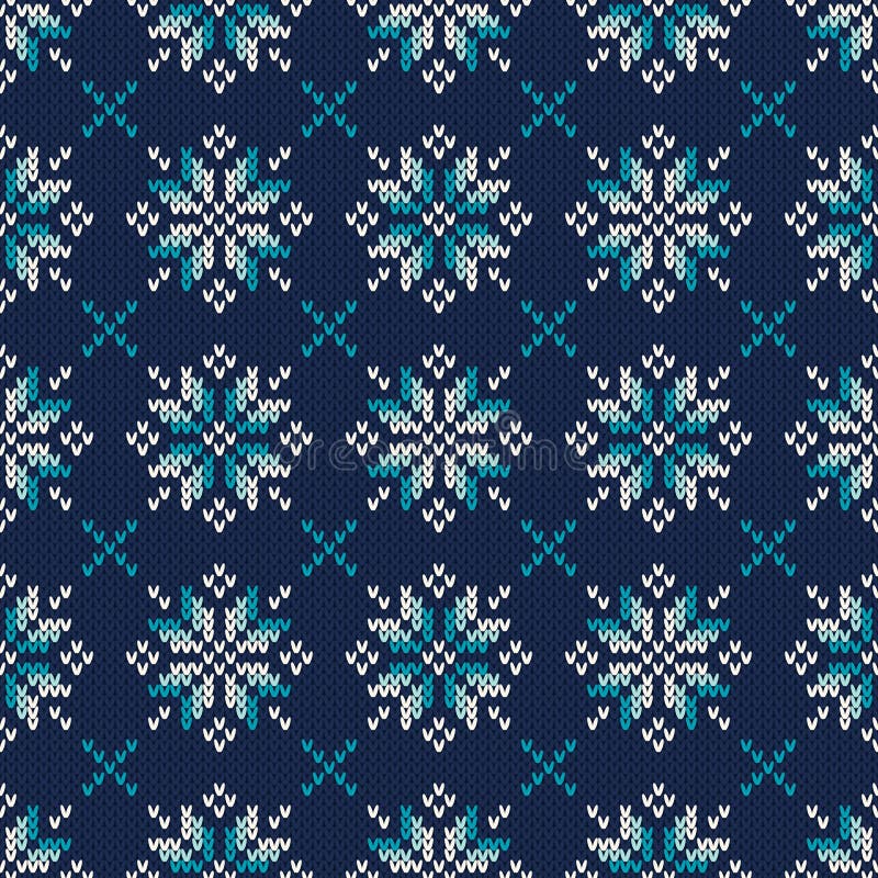 Seamless Fair Isle Knitted Pattern. Festive and Fashionable Sweater ...