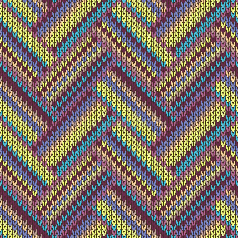 Seamless Knitted Pattern. Multicolored Repeating Tribal Template Stock ...
