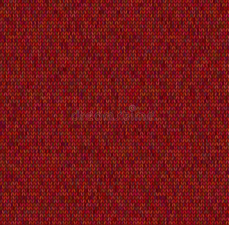 Seamless Knitted Pattern. Red Color Seamless Stock Vector ...