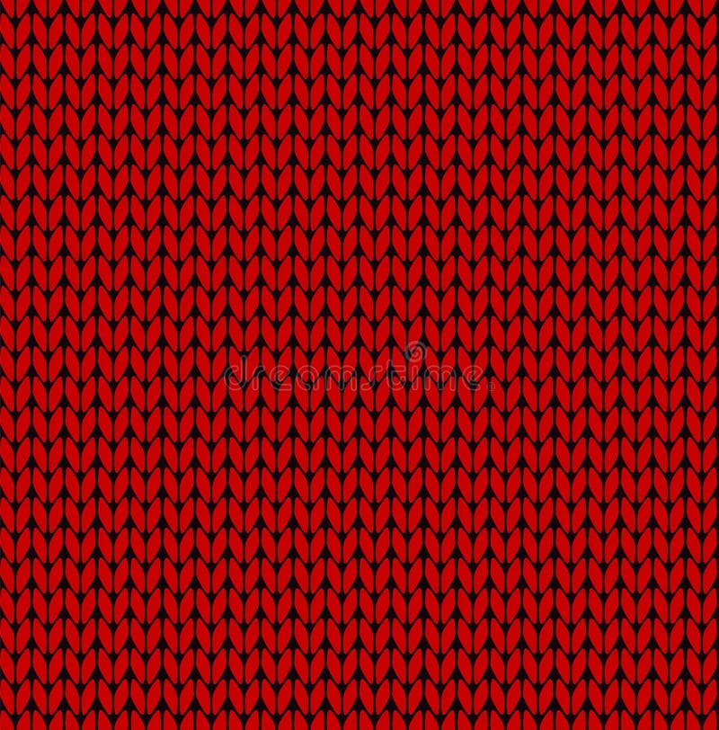 Seamless knitted pattern stock vector. Illustration of knitting - 48205517