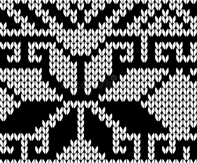 Seamless knitted pattern stock vector. Illustration of element - 48930256