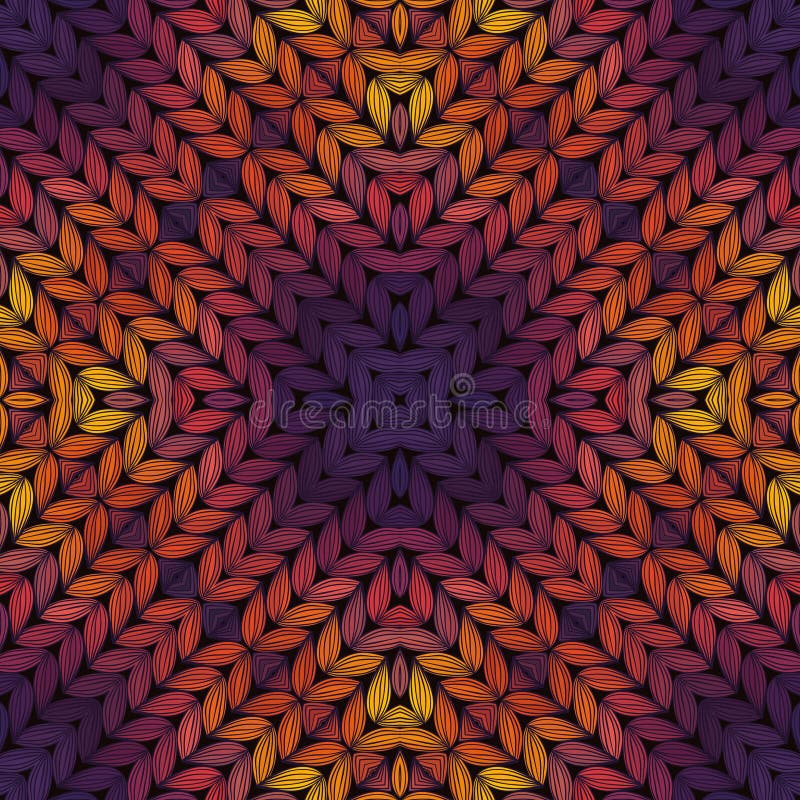 Seamless Knitted Sunset Pattern Stock Vector - Illustration of pattern ...