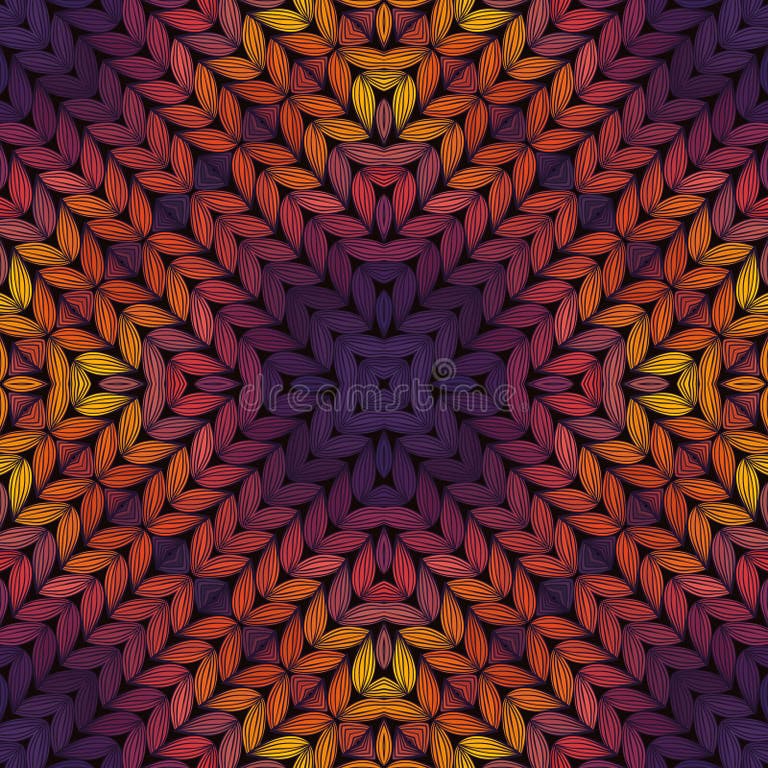 Seamless Knitted Sunset Pattern Stock Vector - Illustration of pattern ...