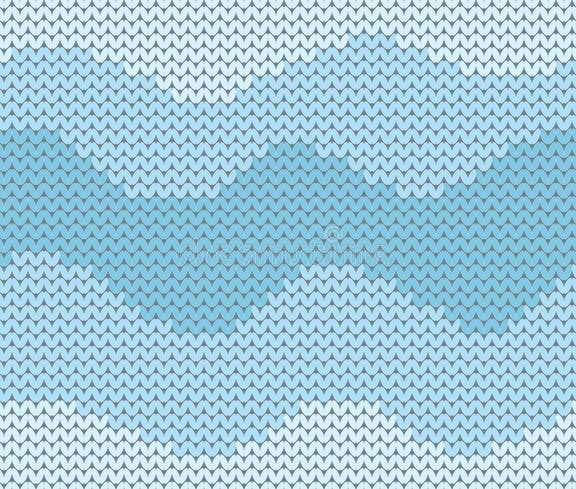 Seamless Knitted Texture with a Pattern in the Form of Waves. Stock Vector - Illustration of ...