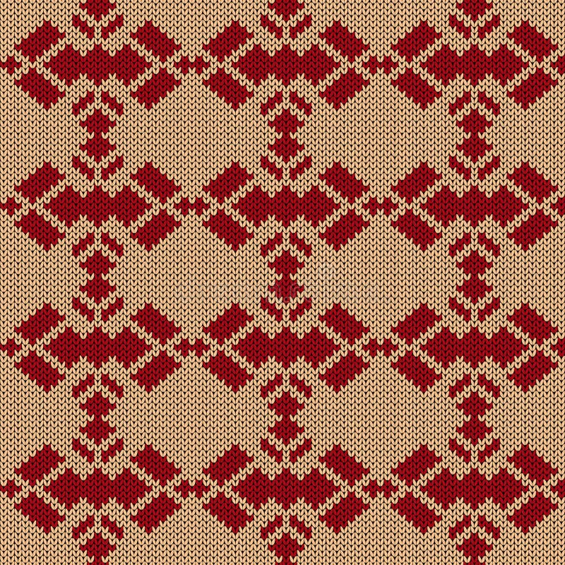 Seamless Knitting Ornate in Muted Color Stock Vector - Illustration of ...