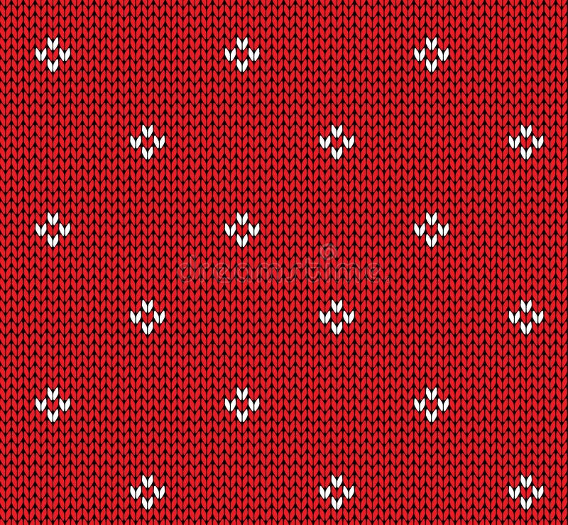 Seamless Knitting Vector Pattern Stock Vector - Illustration of natural ...