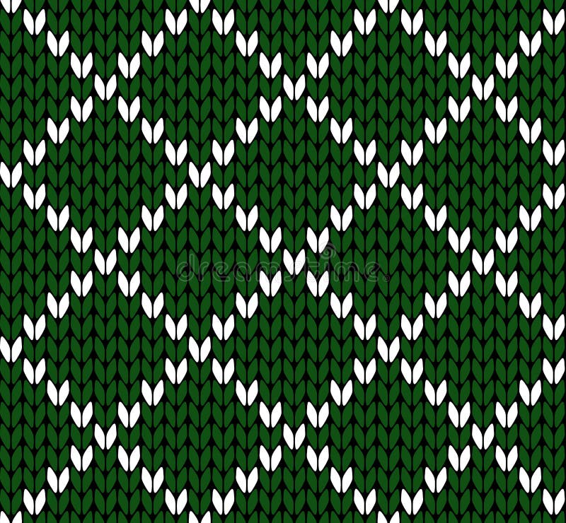 Seamless Knitting Vector Pattern Stock Vector - Illustration of design ...