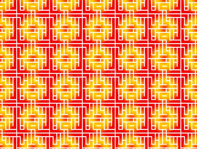 Kufic Block Pattern Spelling Hope in Abstract Square Layout with ...