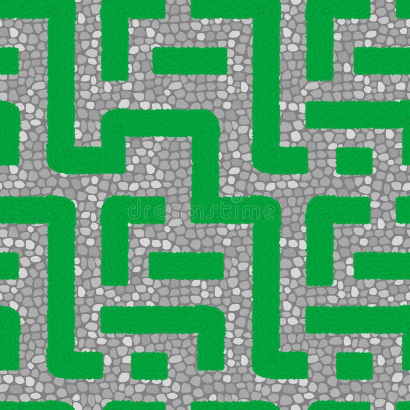 Seamless Labyrinth Pattern Picture. Image: 6543086