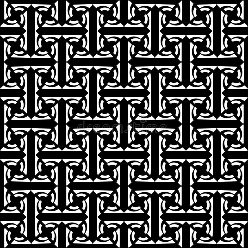 Seamless Labyrinthine Pattern. Stock Vector - Illustration of ...