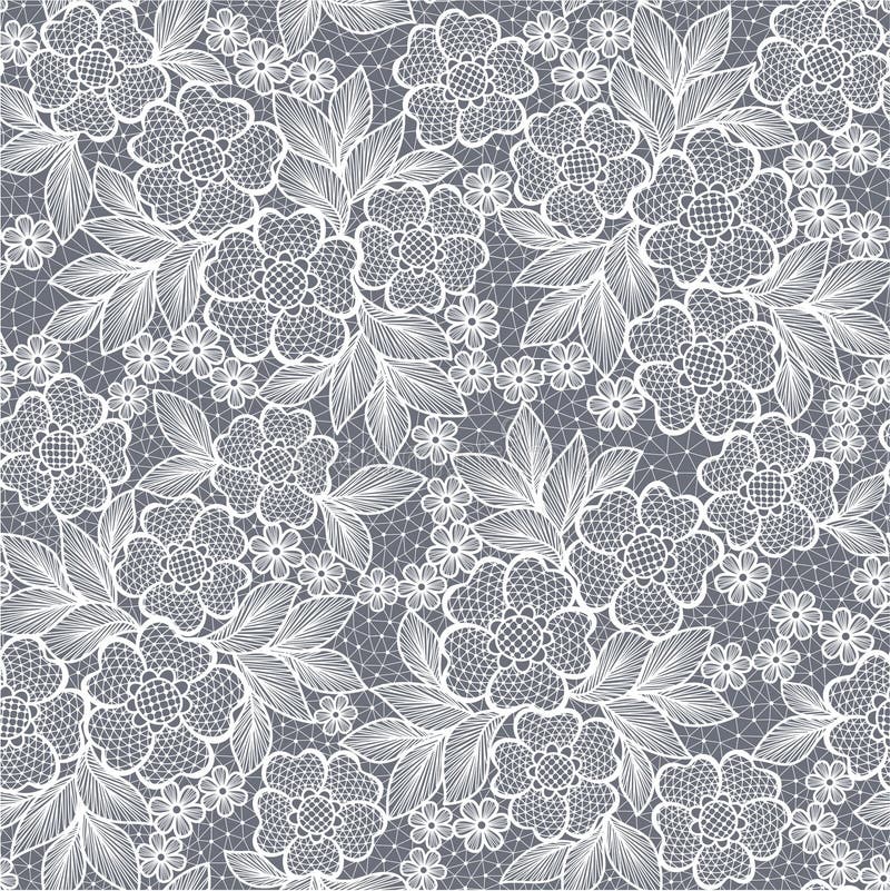 Seamless Lace Floral Background Stock Vector - Illustration of holiday ...