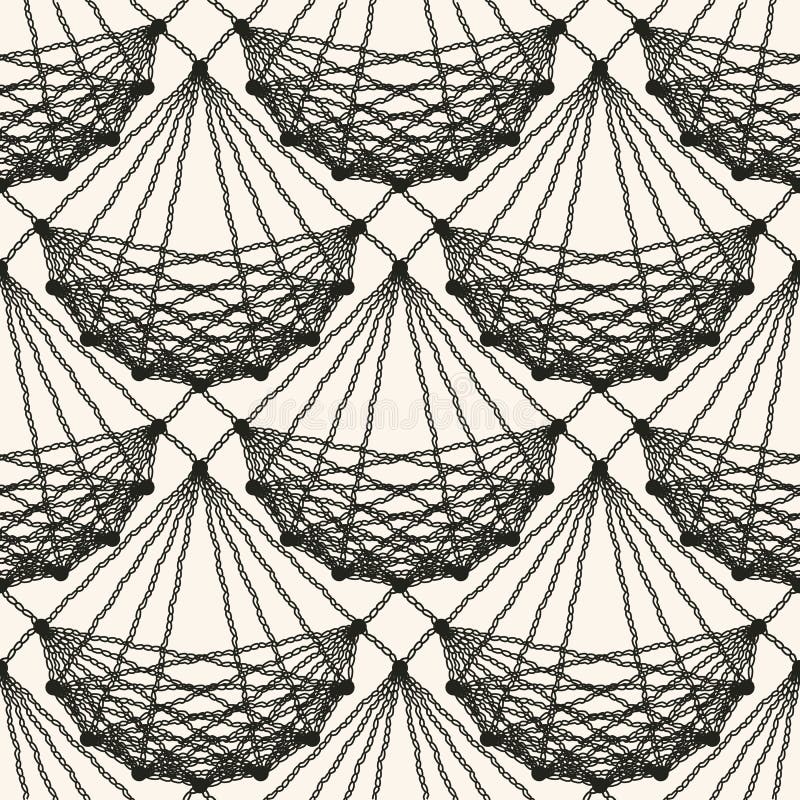 Seamless Lace Knitted Pattern. Detail Lined Lacy Material Design. Black ...