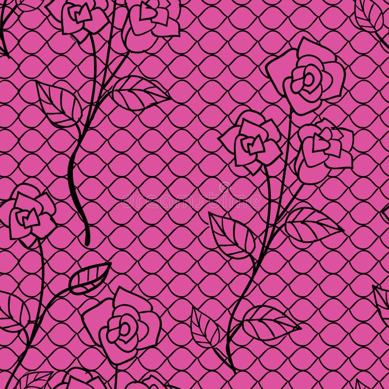 Seamless lace pattern stock vector. Illustration of color - 31914419