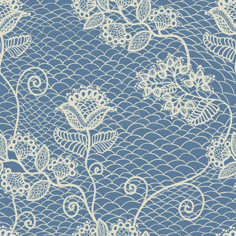 Seamless lace pattern stock vector. Illustration of ornament - 58483792
