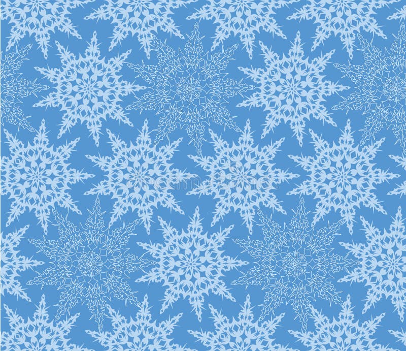 Snowflake Textured Christmas Trees Seamless Stock Vector - Illustration ...