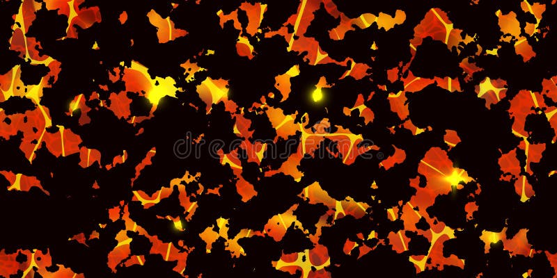 Seamless Lava Pattern with Cracked Ground Texture Stock Vector ...